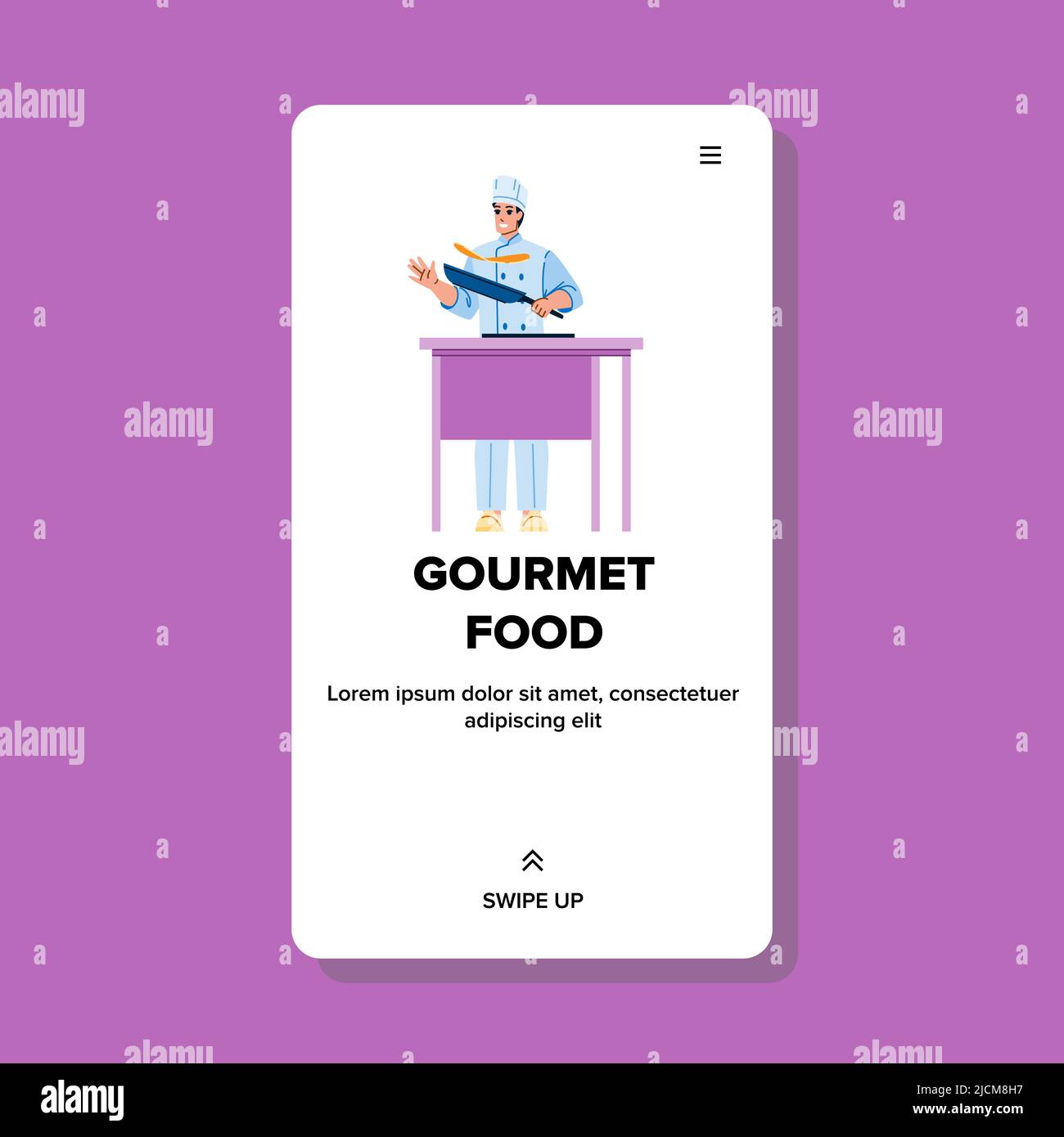 gourmet food vector Stock Vector Image & Art - Alamy