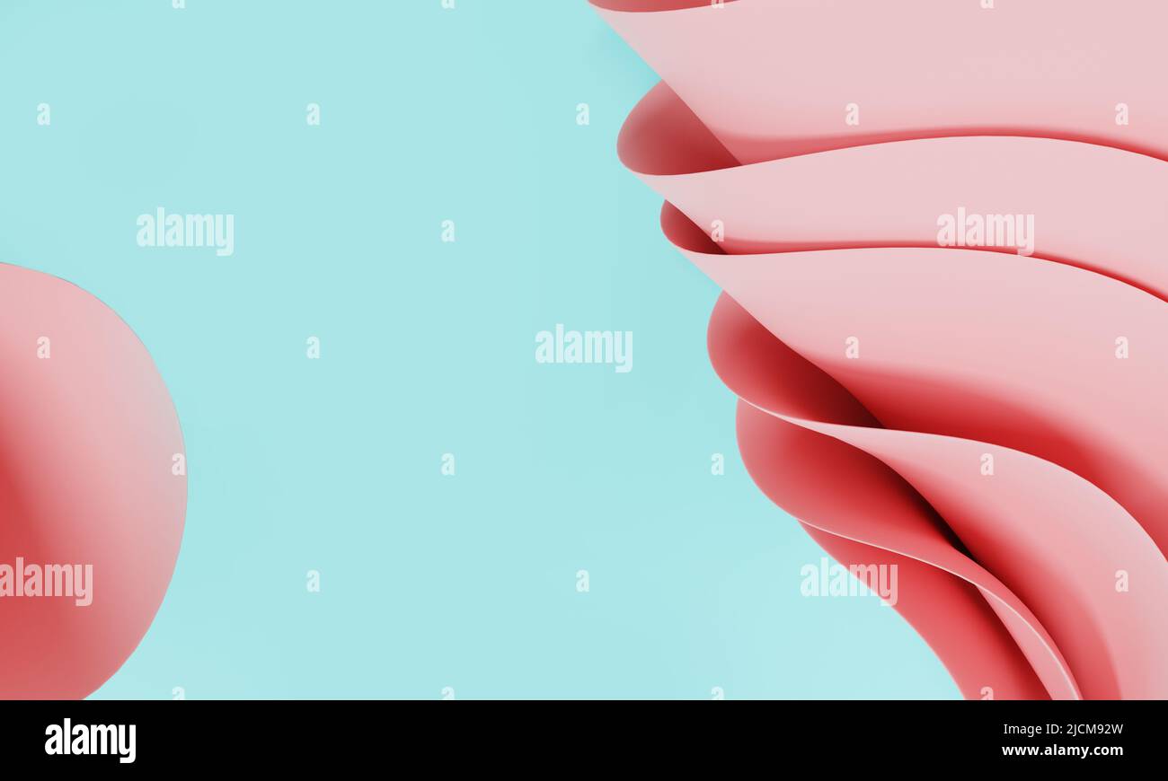 3d render. abstract geometric background. 3d vertical illustration ...