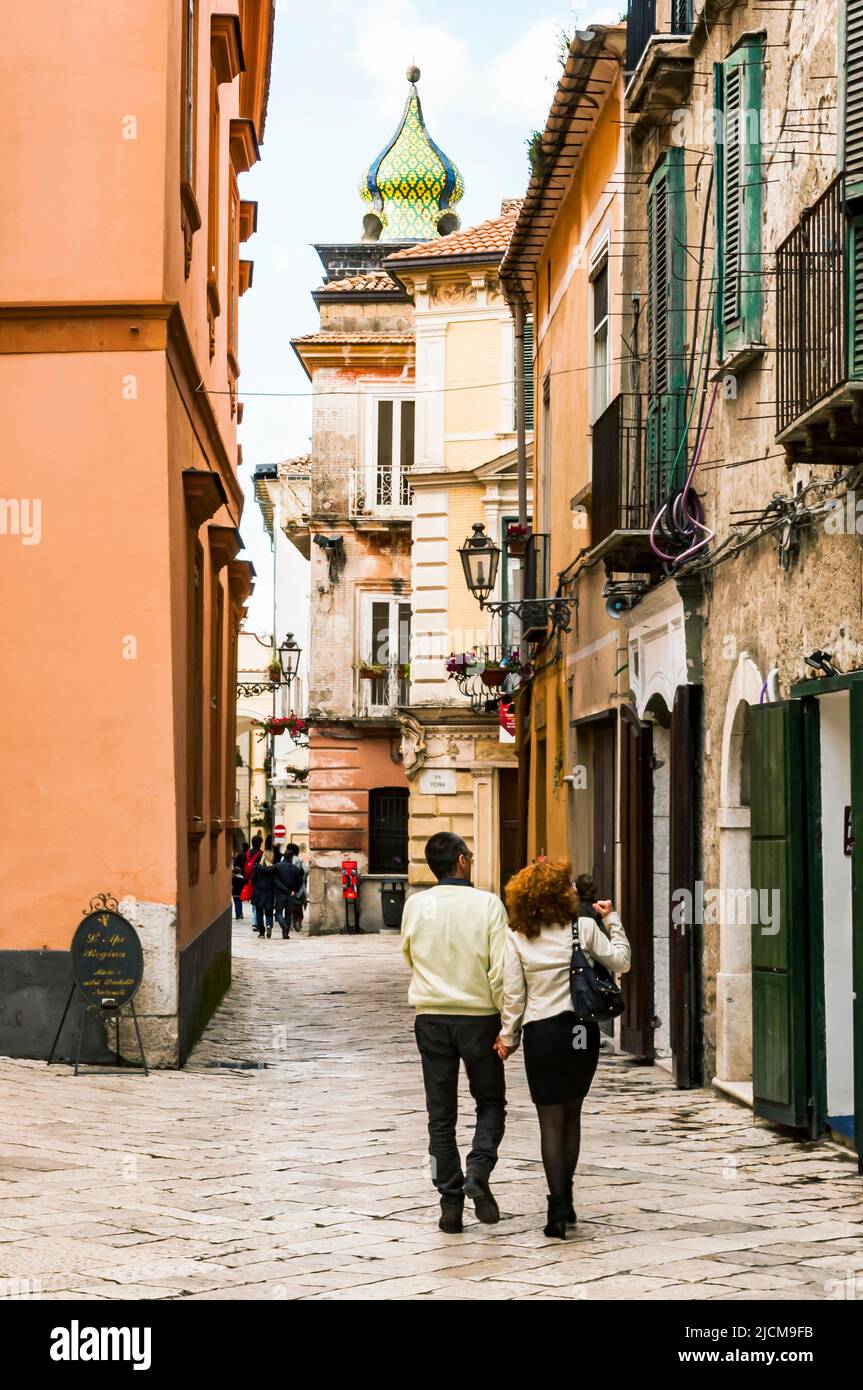 View of the southern village of St. Agata de' Goti, Italy Stock Photo ...