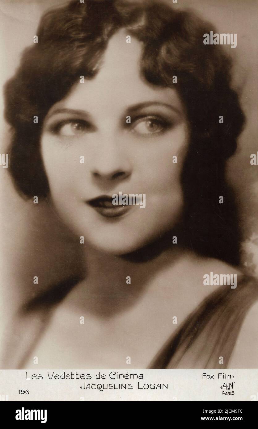 Portrait of Jacqueline Logan - Silent Hollywood era Stock Photo - Alamy