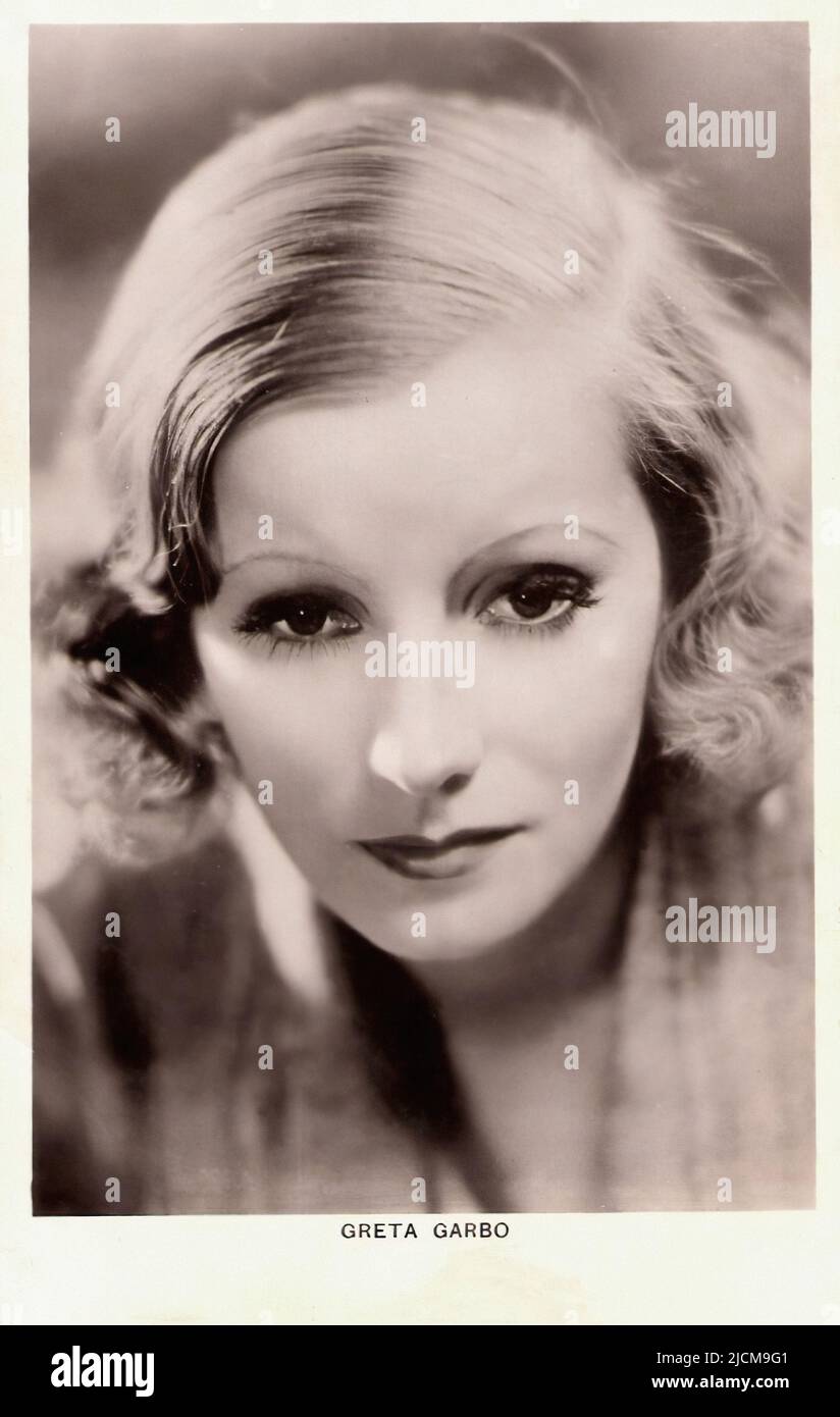 Portrait of Greta Garbo 008 - Silent Hollywood era Stock Photo - Alamy