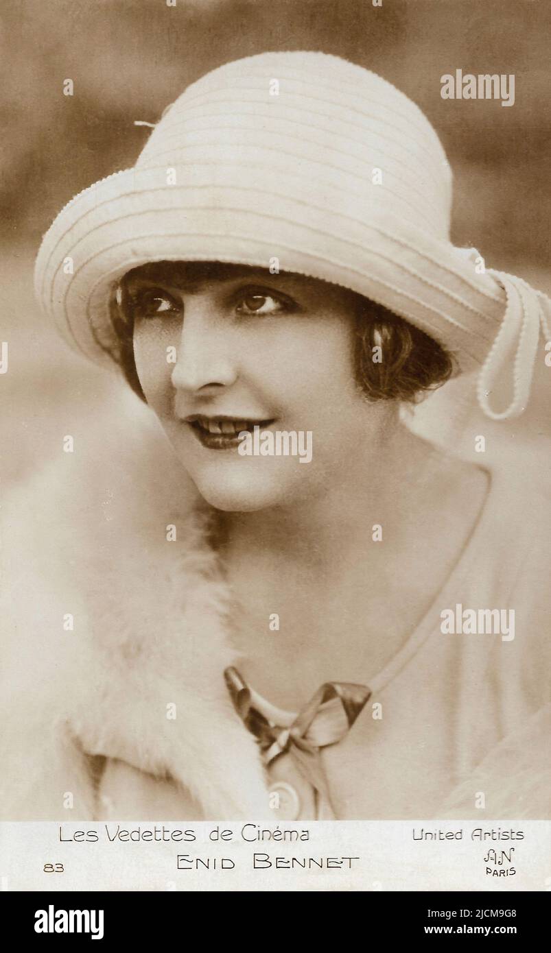 Portrait of Enid Bennett - Silent Hollywood era Stock Photo - Alamy