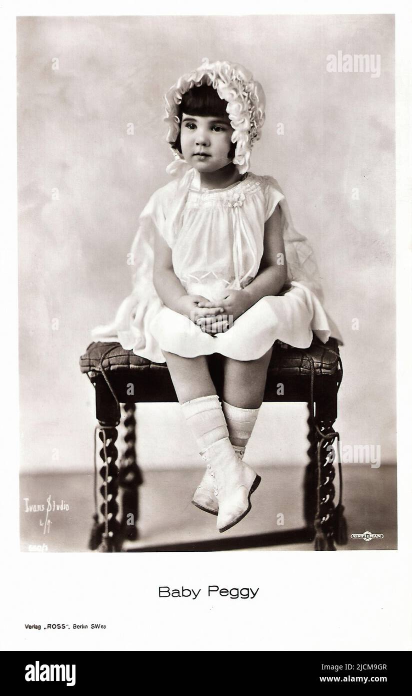 Portrait of Baby Peggy 003 - Silent Hollywood era Stock Photo - Alamy