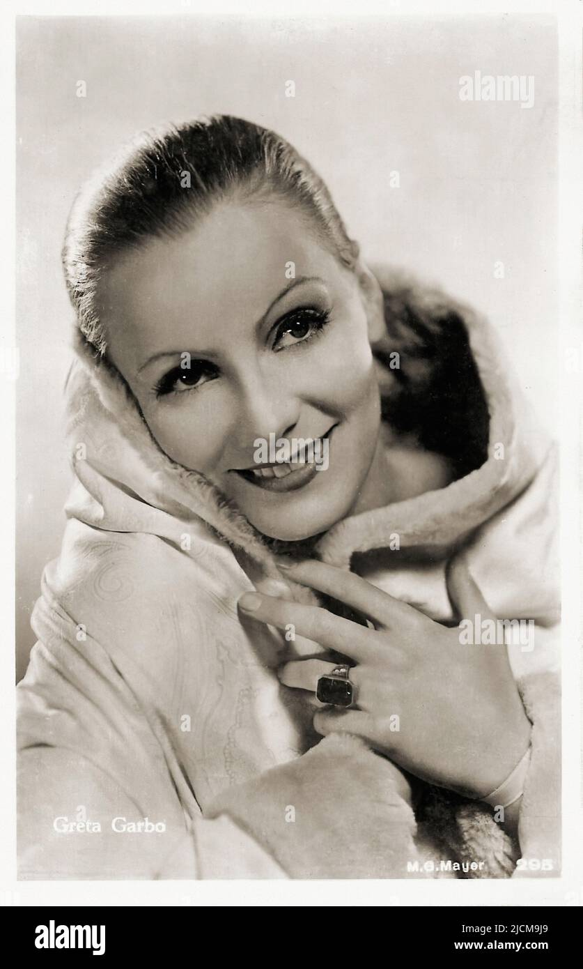 Portrait of Greta Garbo 004 - Silent Hollywood era Stock Photo - Alamy