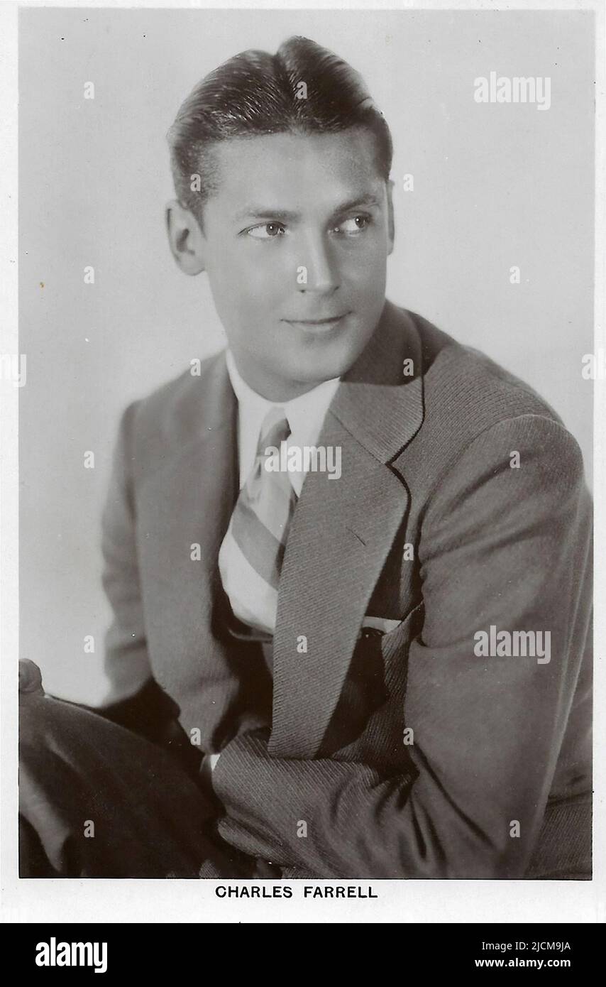 Portrait of Charles Farrell - Silent Hollywood era Stock Photo - Alamy