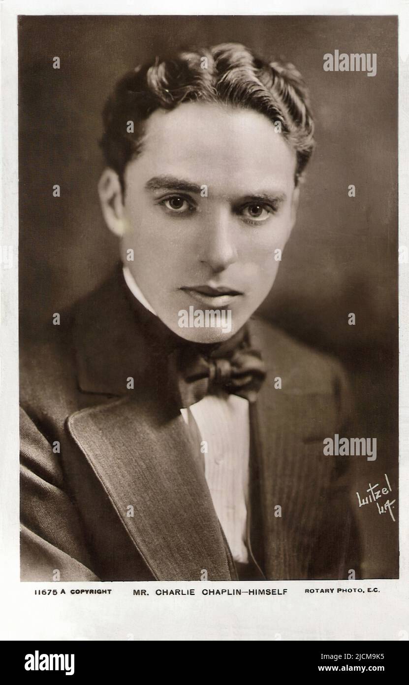 Portrait of Charlie Chaplin - Silent Hollywood era Stock Photo - Alamy