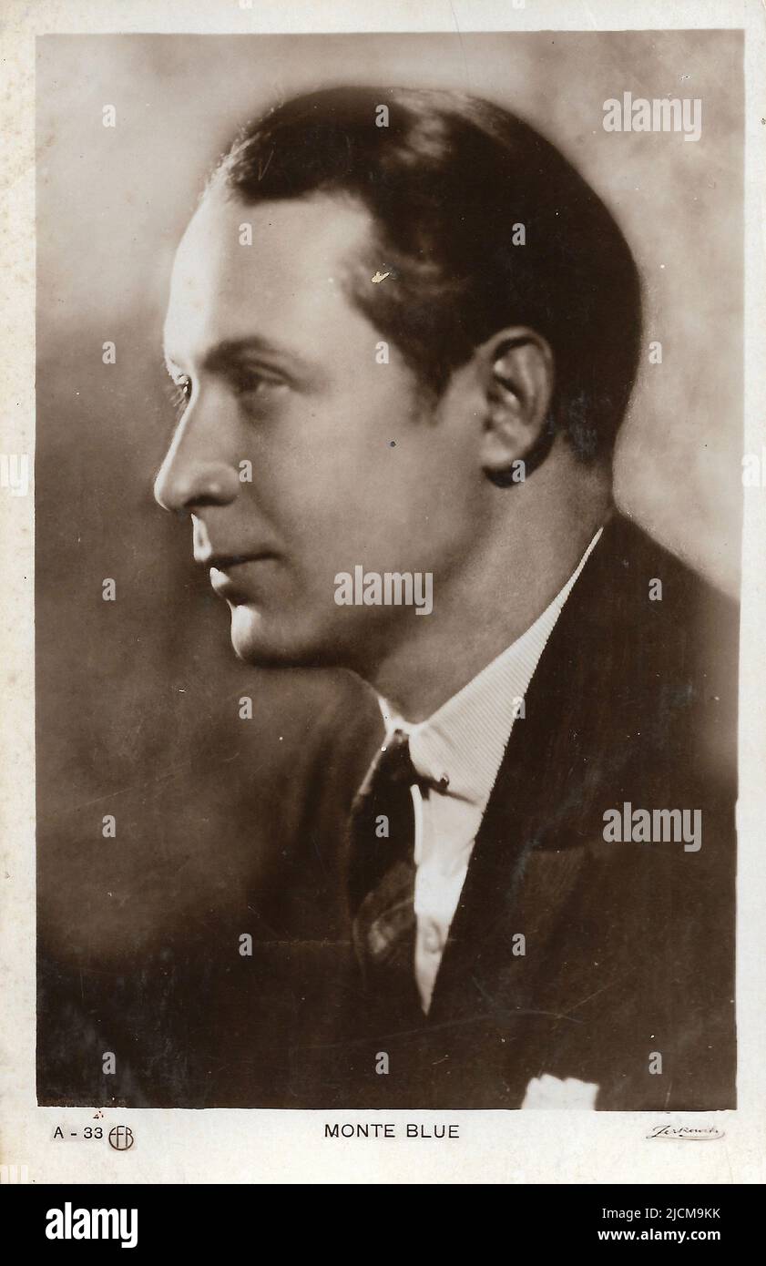 Portrait of Monte Blue - Silent Hollywood era Stock Photo - Alamy