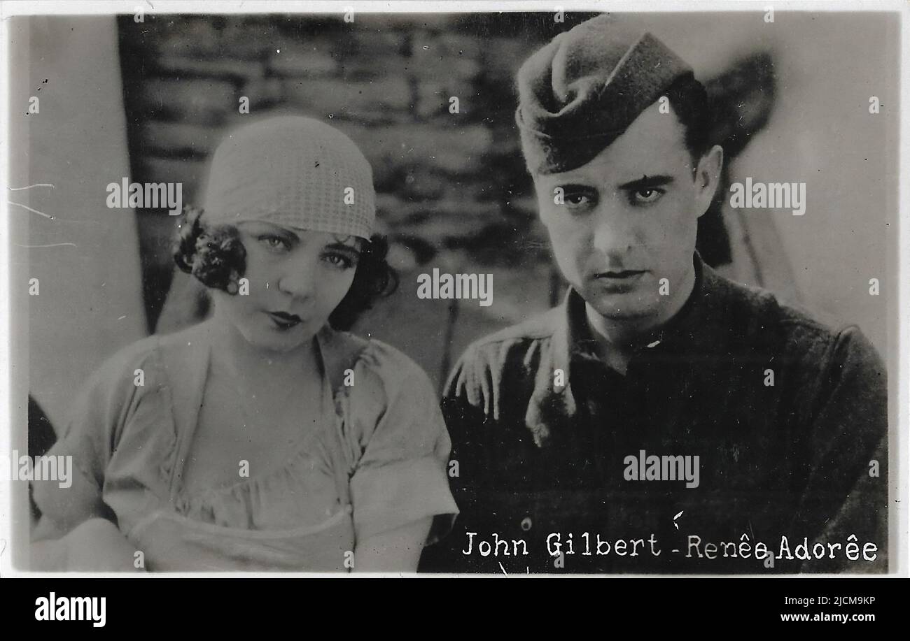 Portrait of John Gilbert and Renée Adorée in The Big Parade - Silent ...