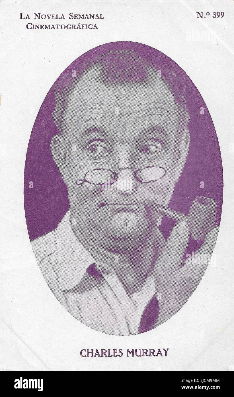 Portrait of Charles Murray - Silent Hollywood era Stock Photo - Alamy
