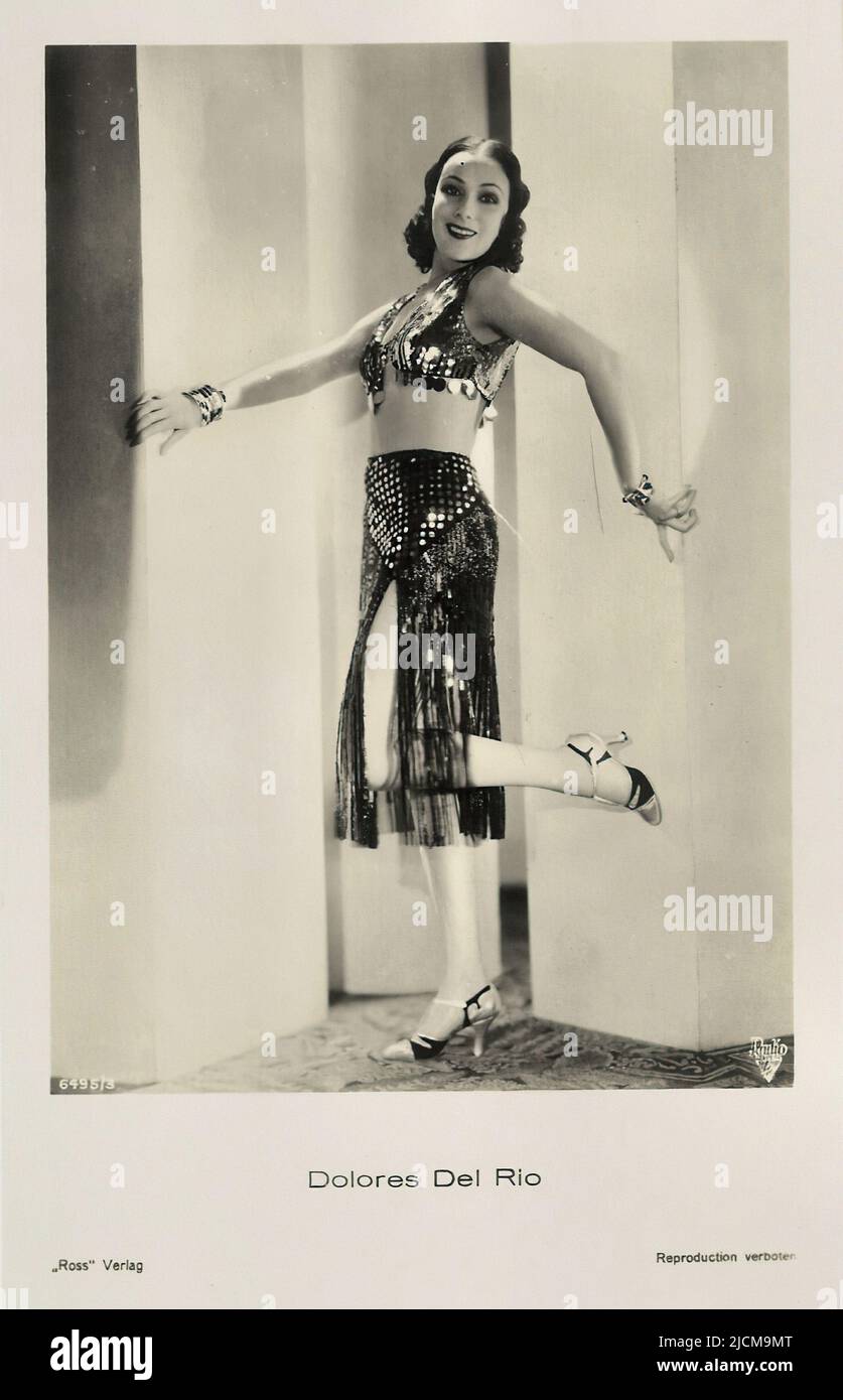 Portrait of Dolores Del Rio 002 - Silent Hollywood era Stock Photo - Alamy