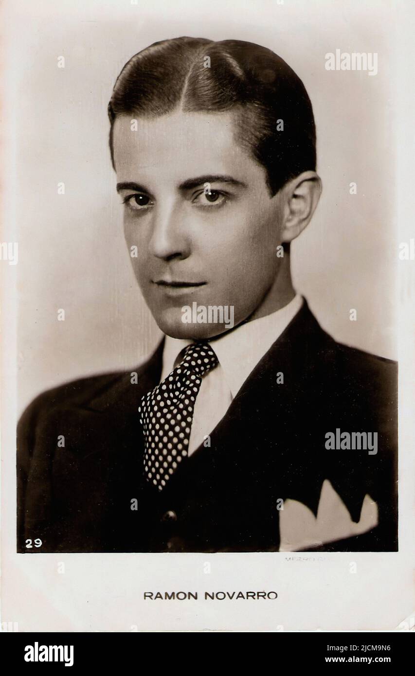 Portrait of Ramon Novarro 002 - Silent Hollywood era Stock Photo - Alamy
