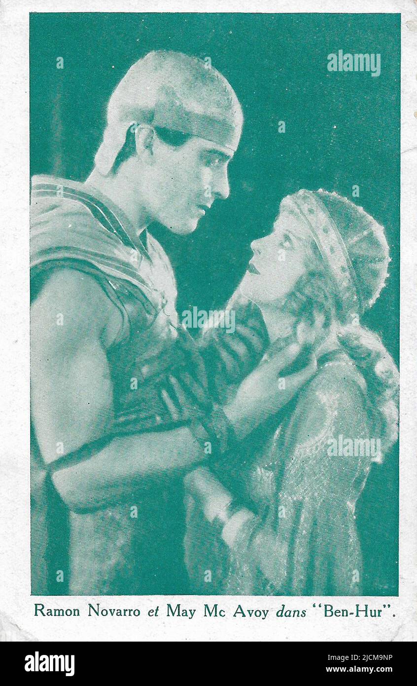 Portrait of Ramon Novarro and May McAvoy in Ben-Hur (1925) 003 - Silent ...