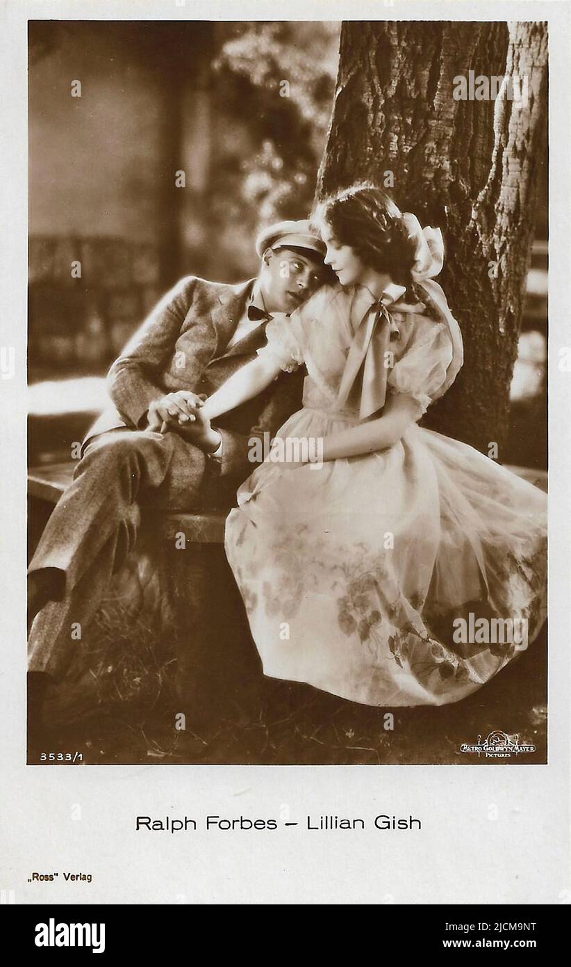 Portrait of Lillian Gish and Ralph Forbes in The Enemy (1927) - Silent ...