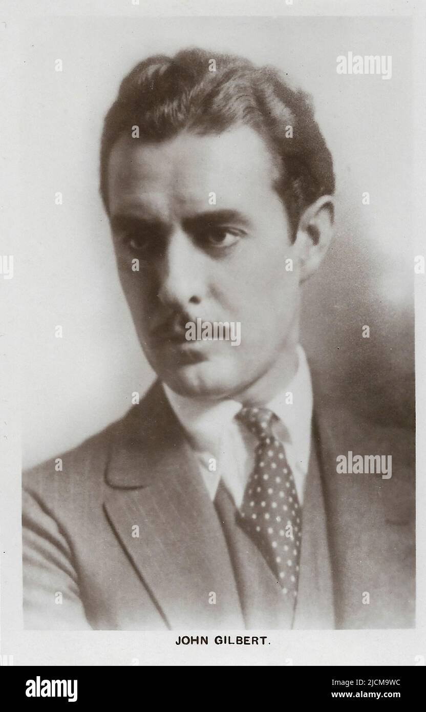 Portrait of John Gilbert 00010 - Silent Hollywood era Stock Photo - Alamy