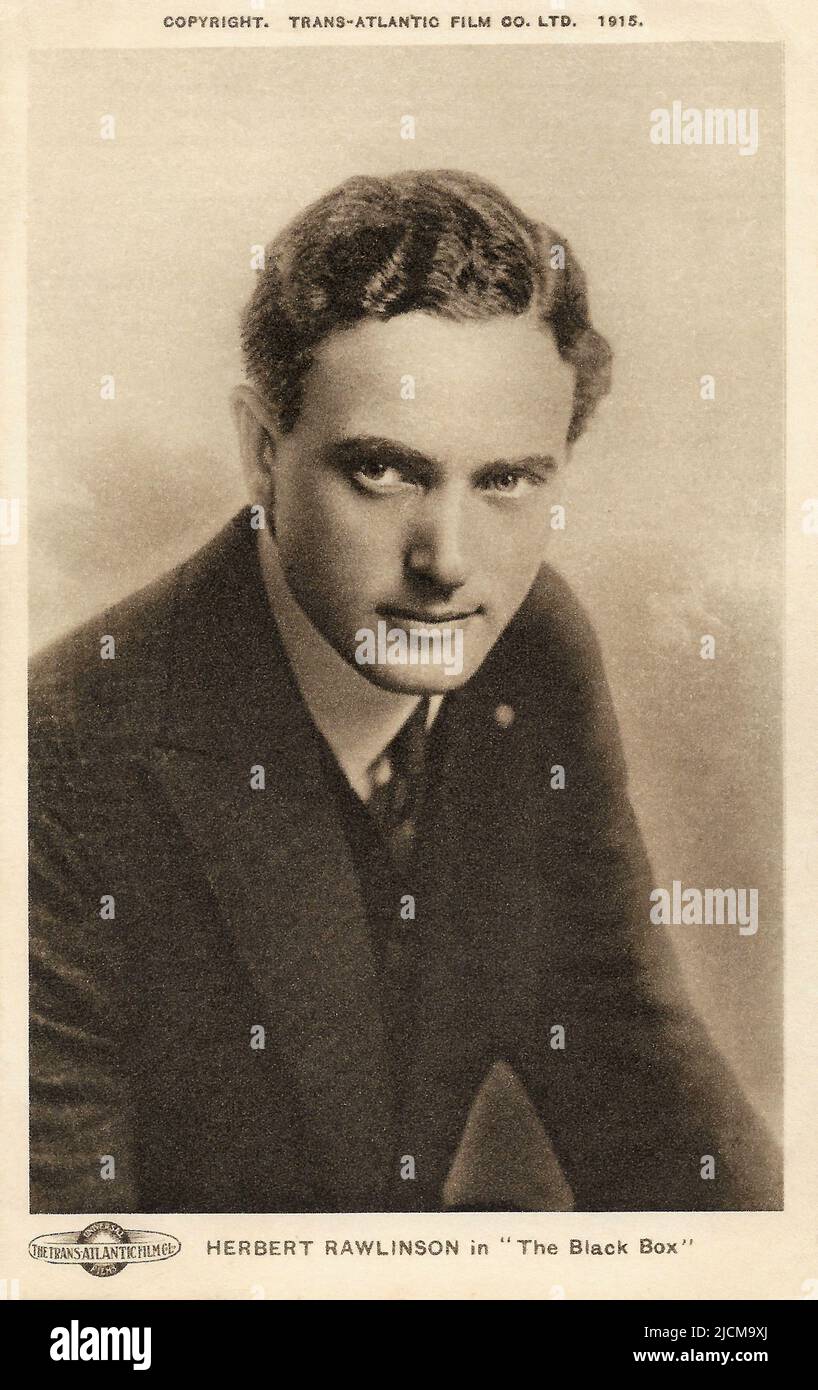 Portrait of Herbert Rawlinson in The Black Box (1915) - Silent ...