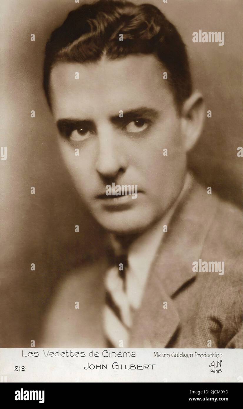 Portrait of John Gilbert 005 - Silent Hollywood era Stock Photo - Alamy
