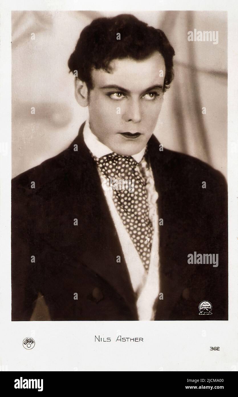 Portrait of Nils Asther 00011 - Silent Hollywood era Stock Photo - Alamy