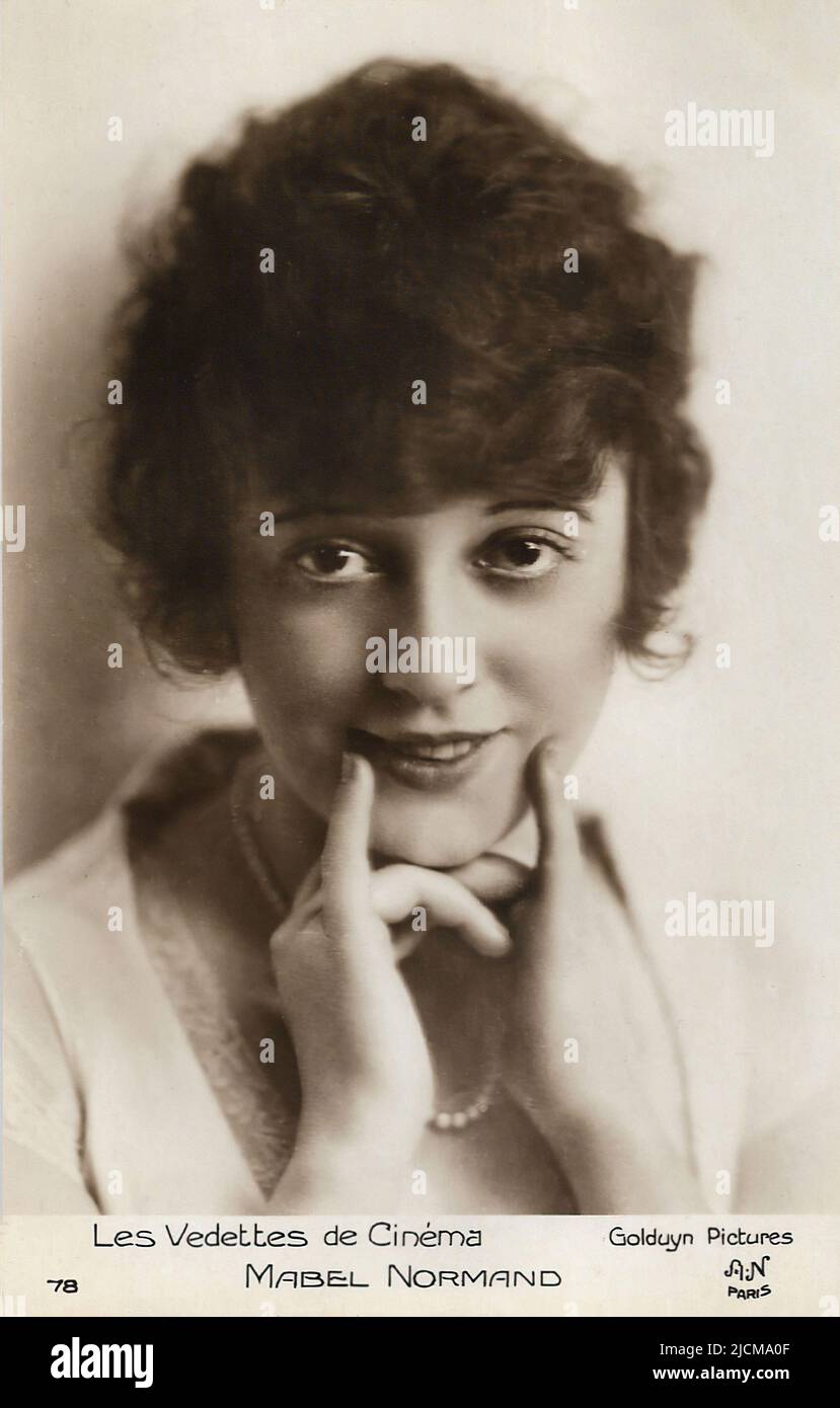 Portrait of Mabel Normand - Silent Hollywood era Stock Photo - Alamy