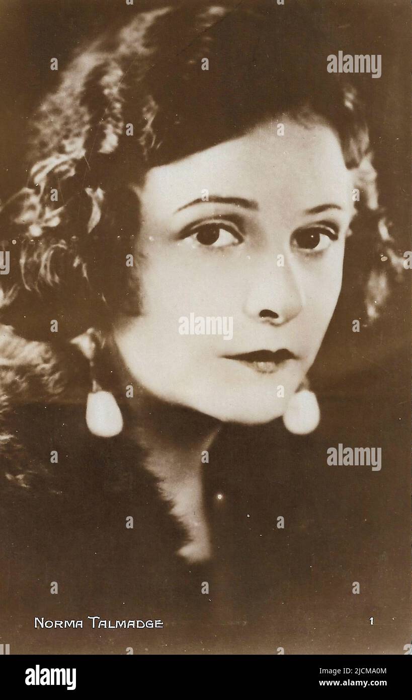 Portrait of Norma Talmadge 007 - Silent Hollywood era Stock Photo - Alamy