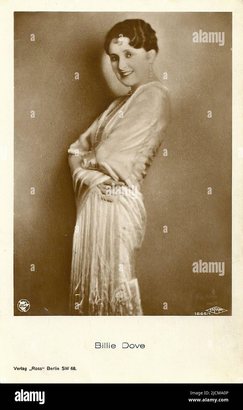 Portrait of Billie Dove - Silent Hollywood era Stock Photo - Alamy