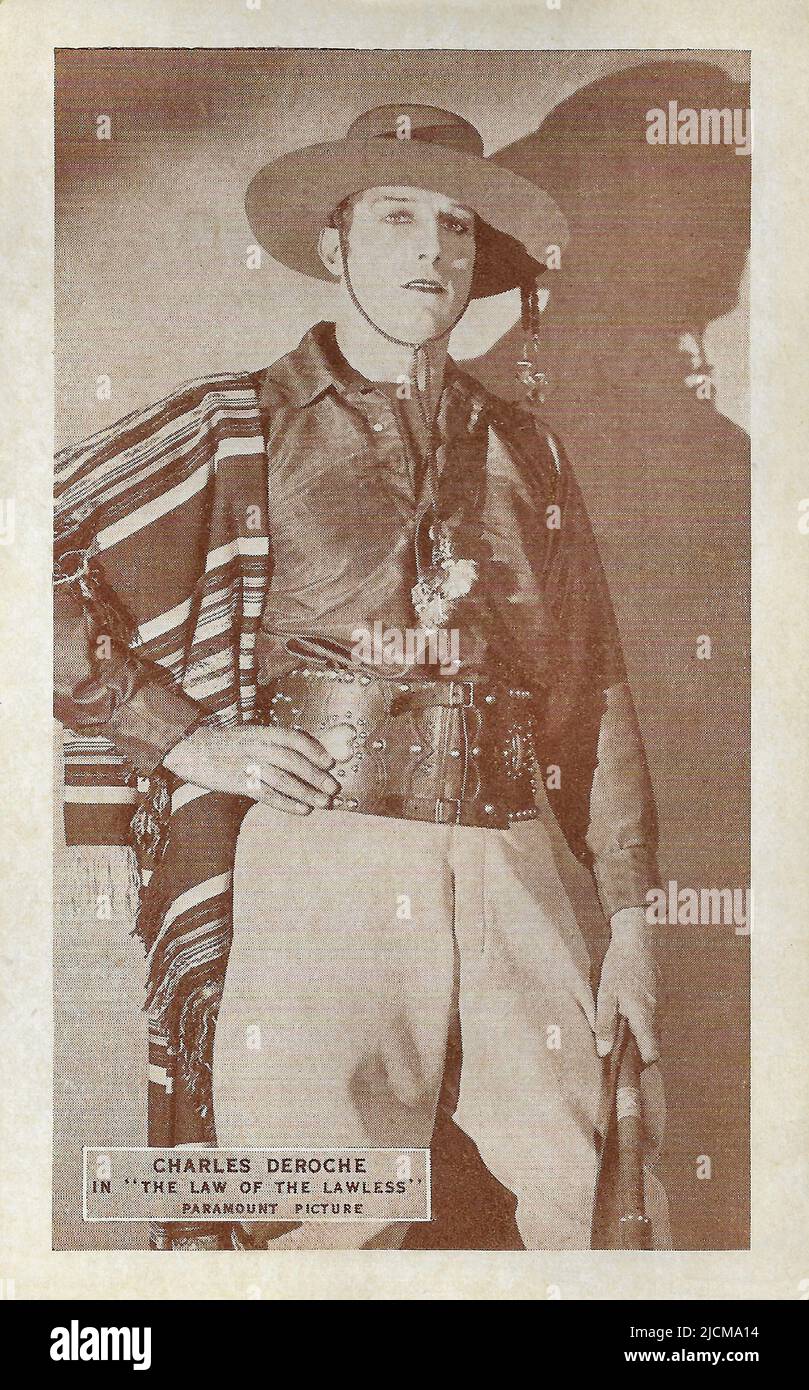 Portrait of Charles De Rochefort in Law of the Lawless (1923) - Silent ...