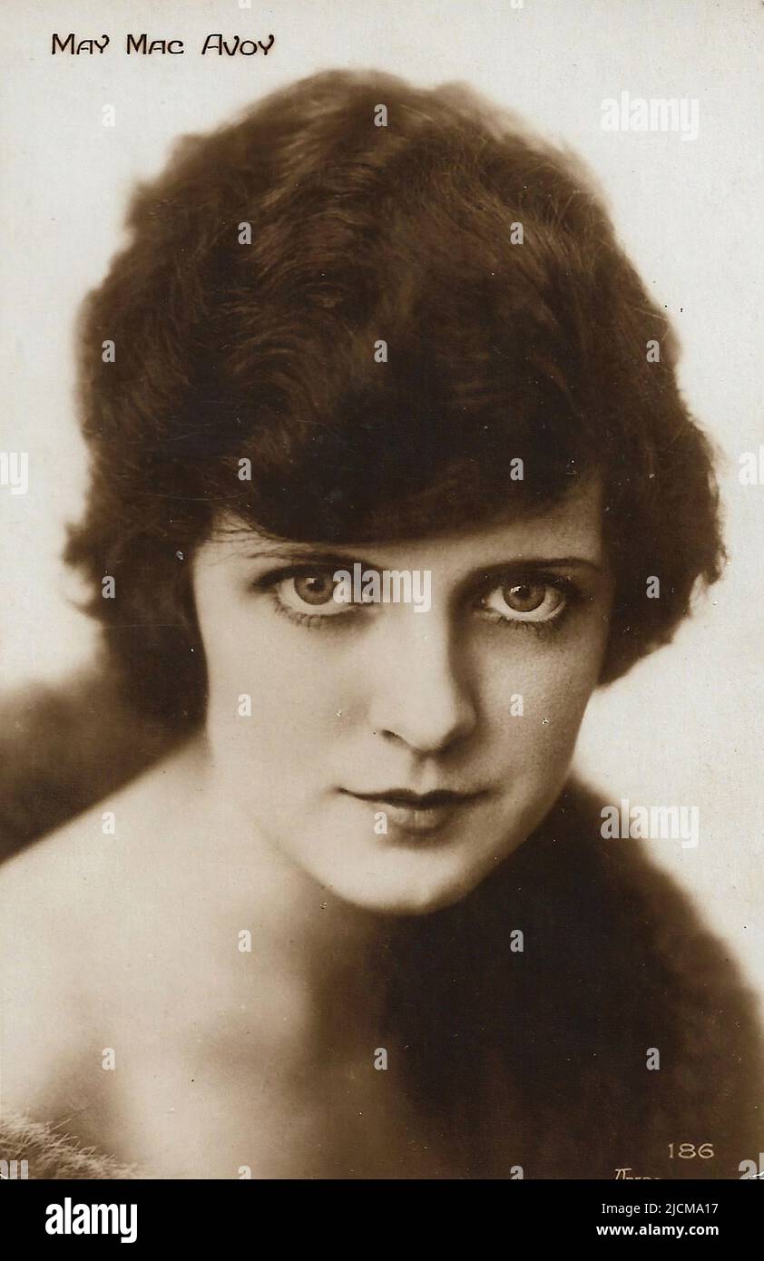 Portrait of May McAvoy - Silent Hollywood era Stock Photo - Alamy