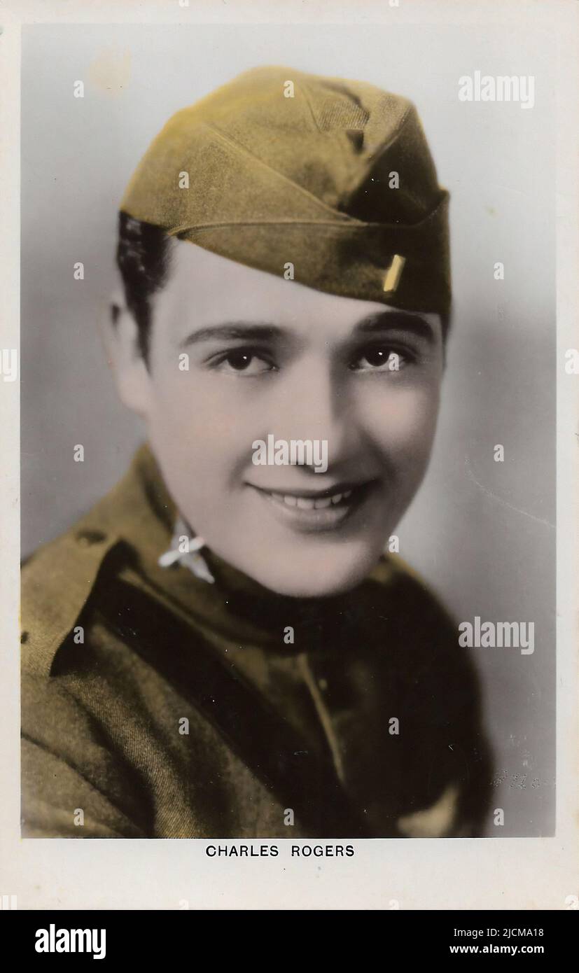 Portrait of Charles 'Buddy' Rogers - Silent Hollywood era Stock Photo ...
