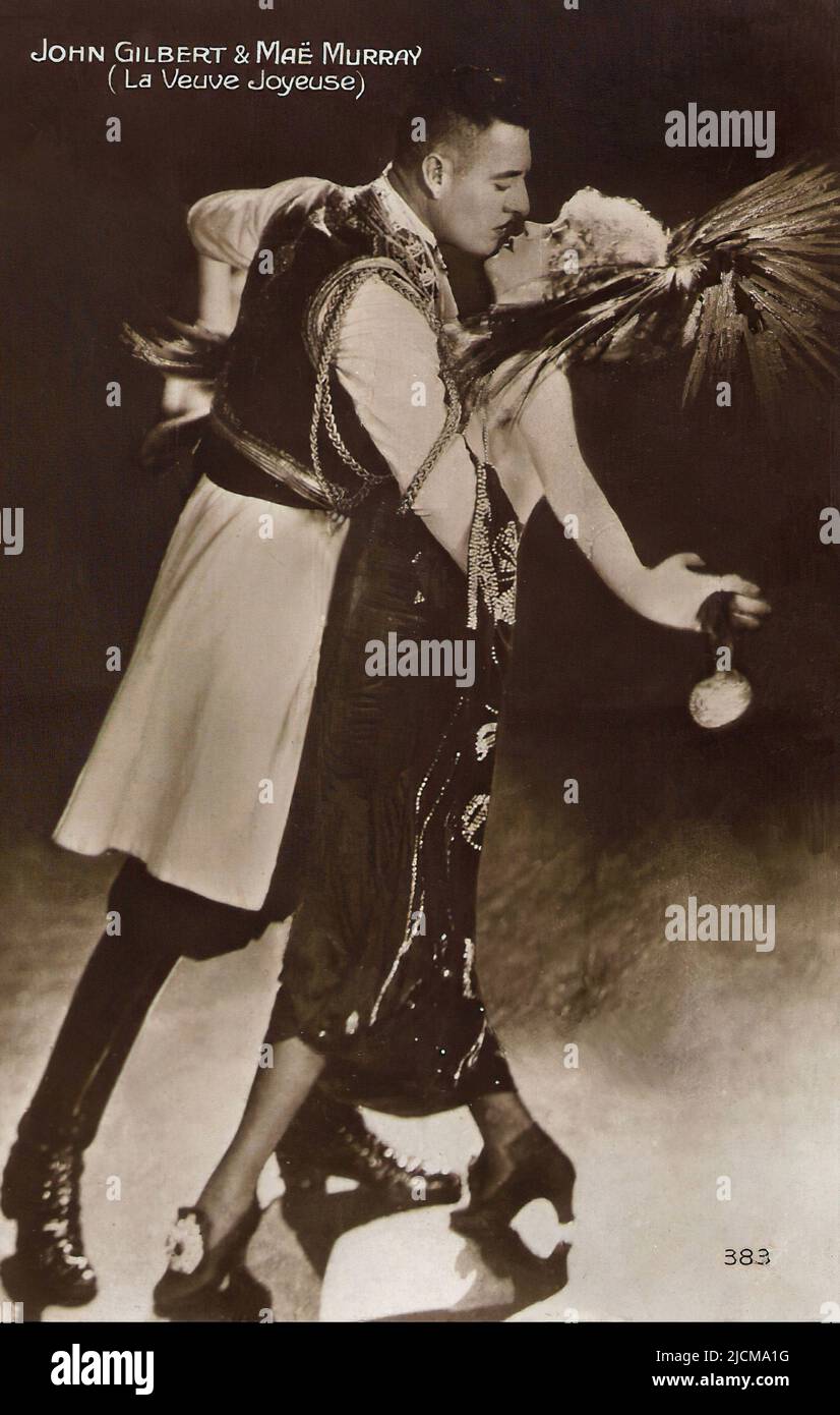 Portrait of John Gilbert and Mae Murray in The Merry Widow (1925 ...