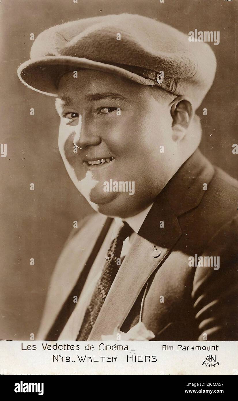 Portrait of Walter Hiers - Silent Hollywood era Stock Photo - Alamy