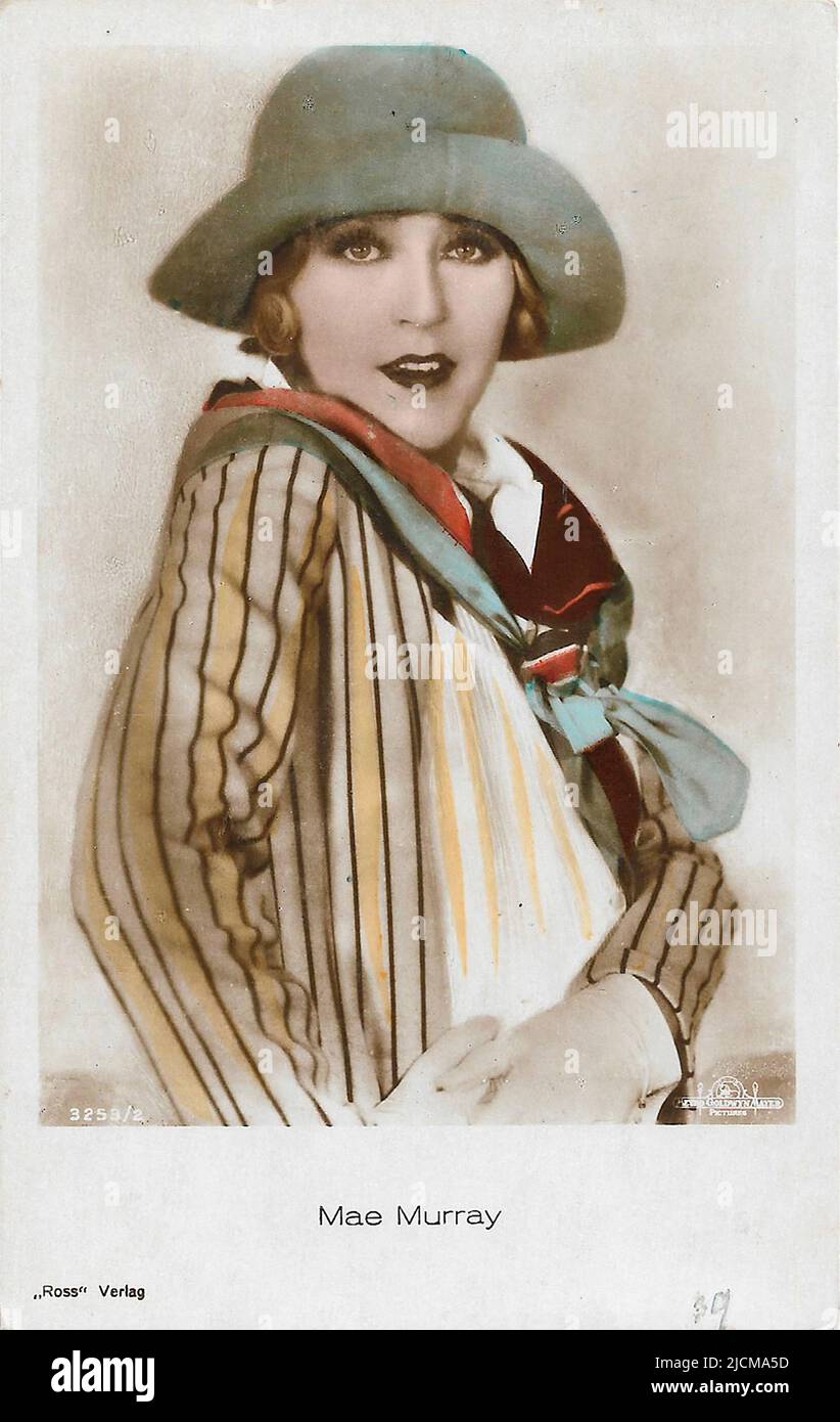 Portrait of Mae Murray 002 - Silent Hollywood era Stock Photo - Alamy