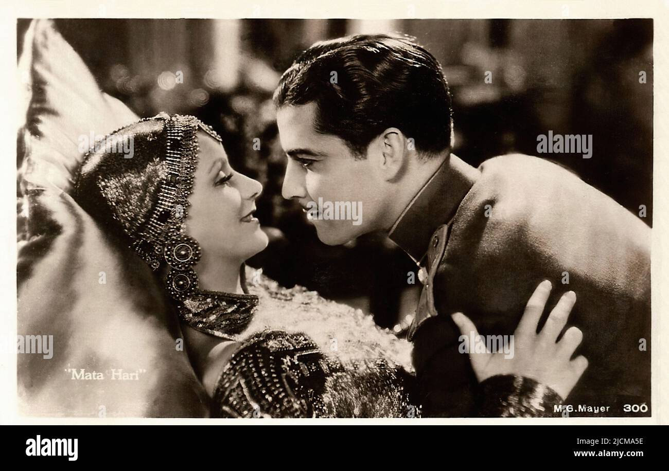 Portrait of Great Garbo and Ramon Novarro in Mata Hari (1931) - Silent ...