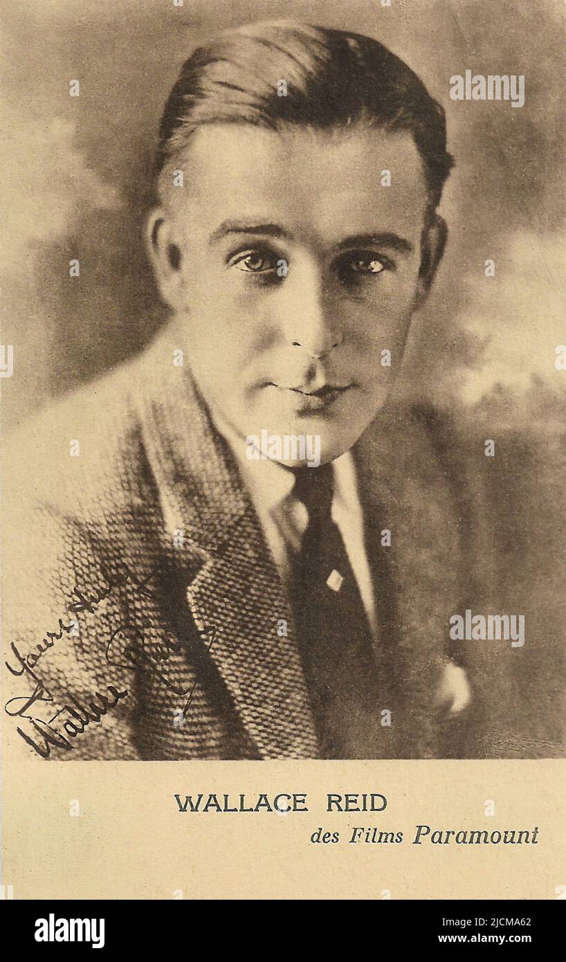 Portrait of Wallace Reid 002 - Silent Hollywood era Stock Photo - Alamy