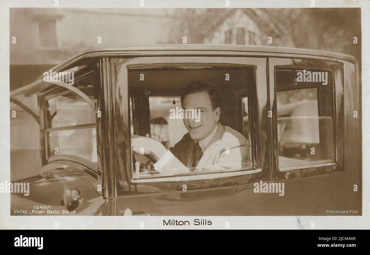 Portrait of Milton Sills 004 - Silent Hollywood era Stock Photo - Alamy