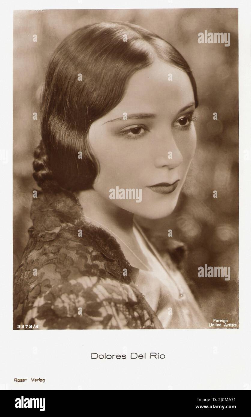 Portrait of Dolores del Rio - Silent Hollywood era Stock Photo - Alamy