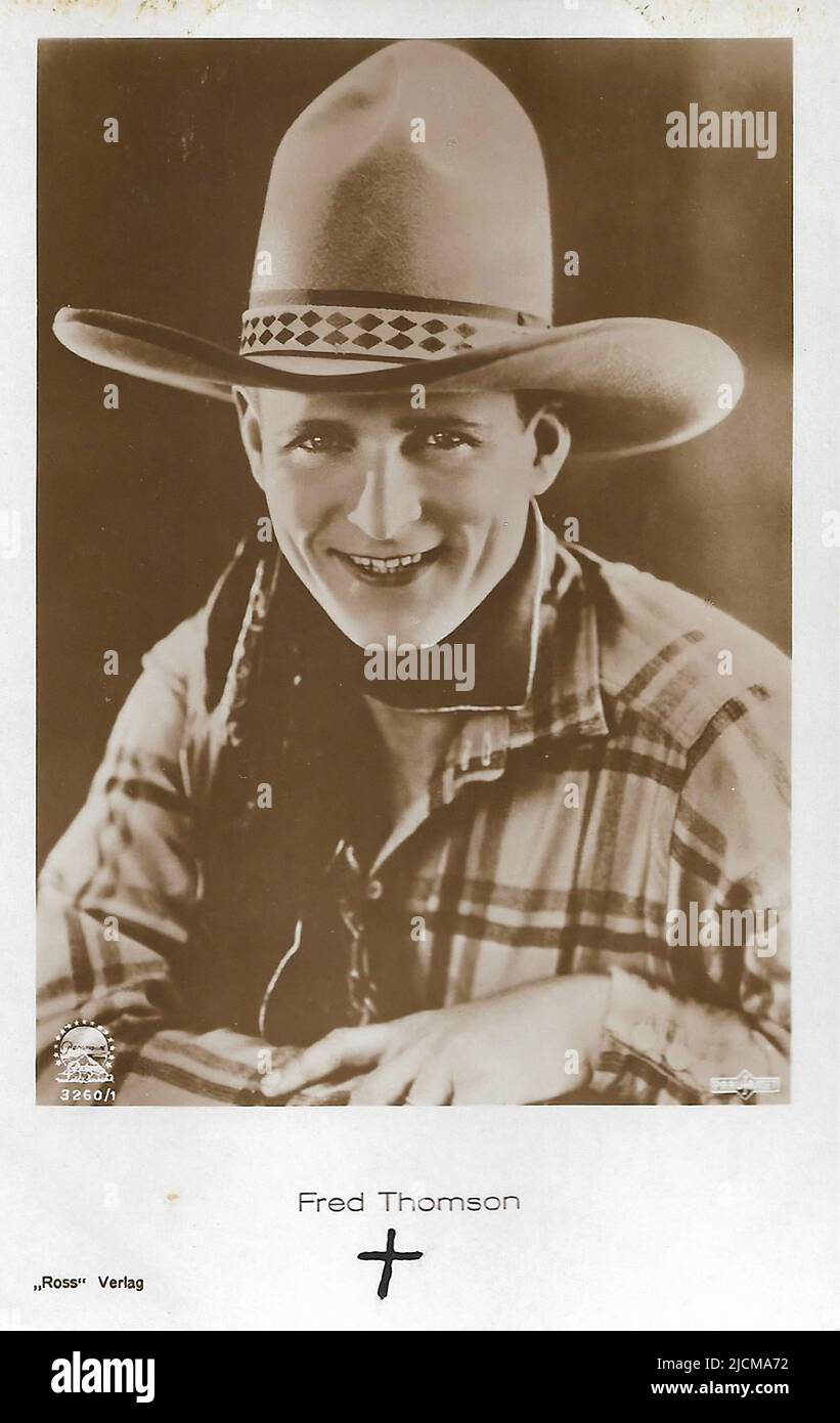 Portrait of Fred Thomson - Silent Hollywood era Stock Photo - Alamy