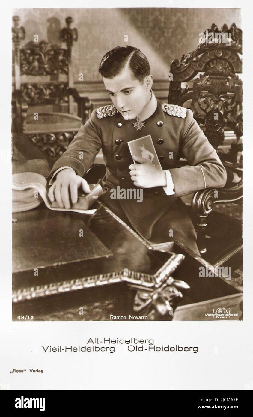 Portrait of Ramon Novarro in The Student Prince in Old Heidelberg (1927 ...
