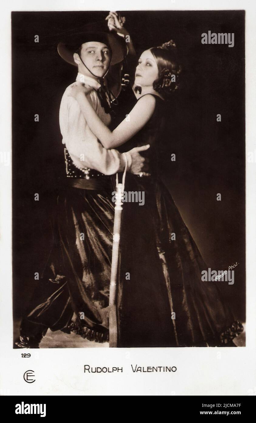 Portrait of Rudolph Valentino and Natacha Rambova - Silent Hollywood ...