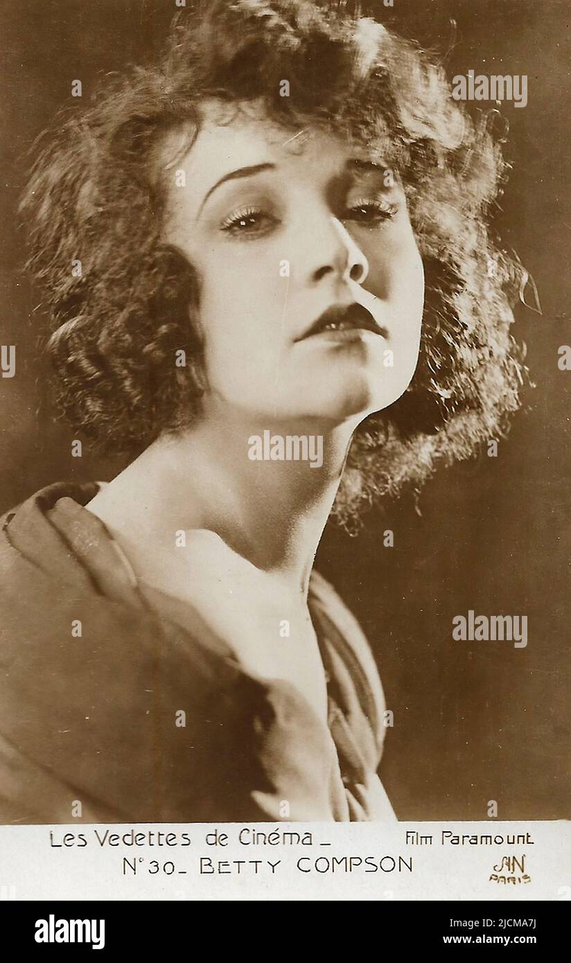 Portrait of Betty Compson - Silent Hollywood era Stock Photo - Alamy