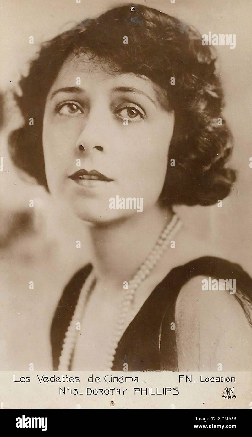 Portrait of Dorothy Phillips - Silent Hollywood era Stock Photo - Alamy