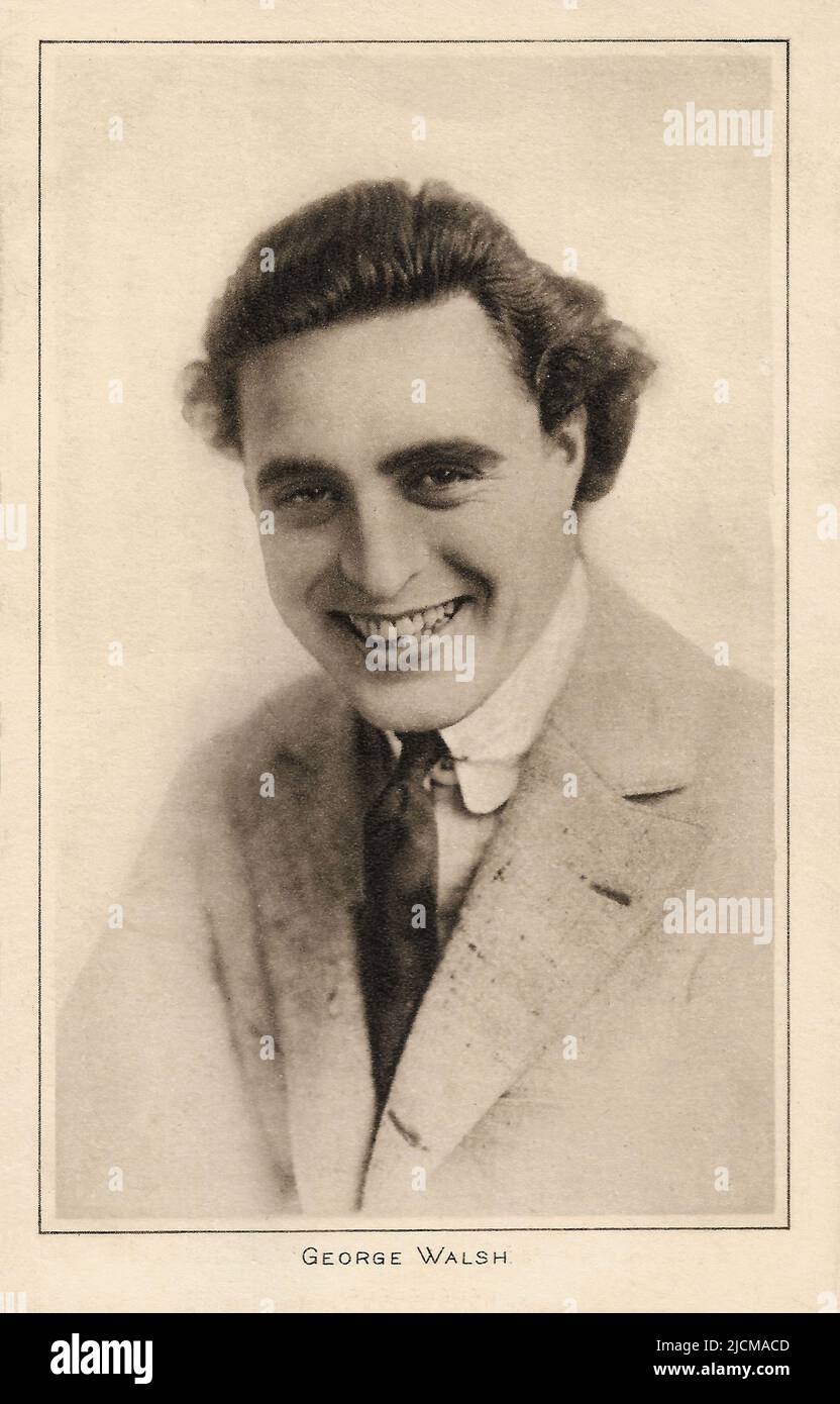 Portrait of George Walsh - Silent Hollywood era Stock Photo - Alamy