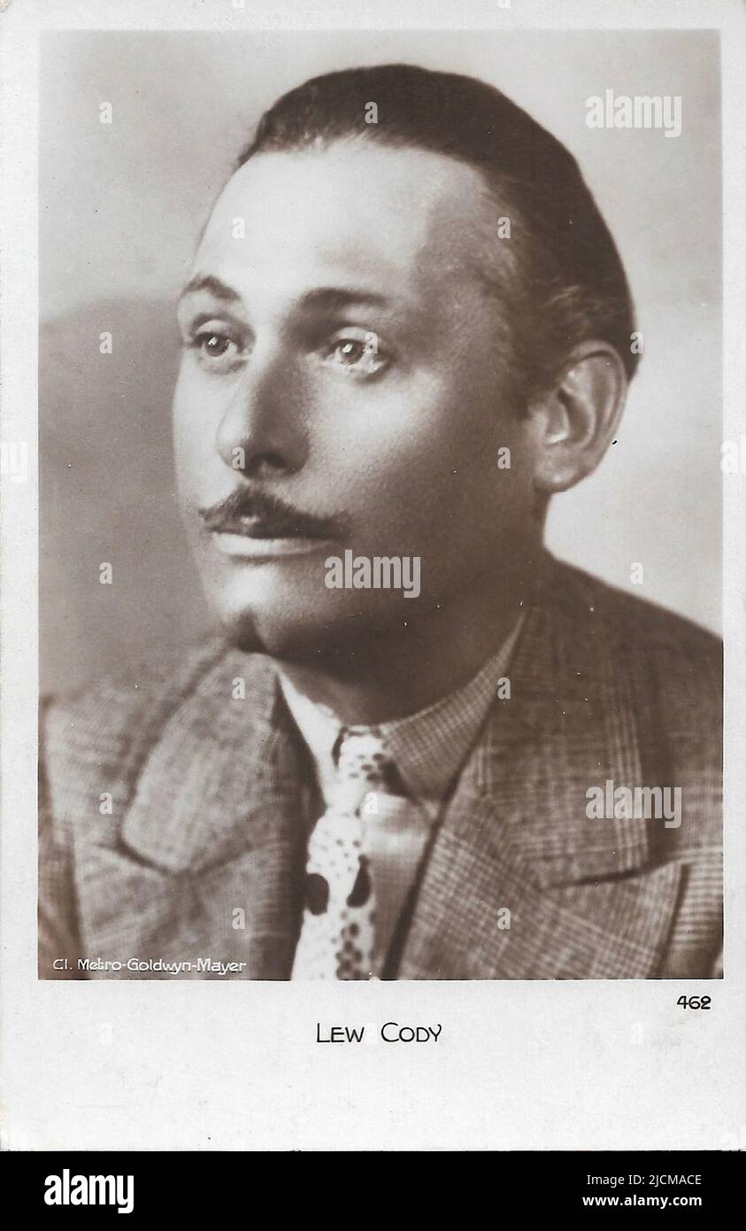 Portrait of Lew Cody - Silent Hollywood era Stock Photo - Alamy