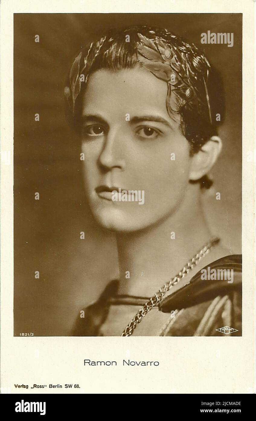 Portrait of Ramon Novarro 006 - Silent Hollywood era Stock Photo - Alamy