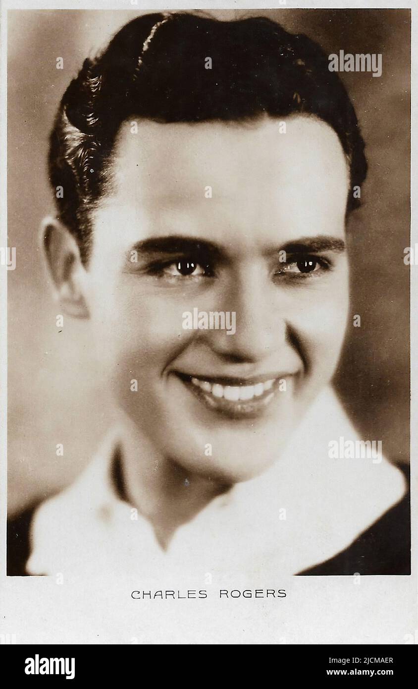 Portrait of Charles Rogers 002 - Silent Hollywood era Stock Photo - Alamy