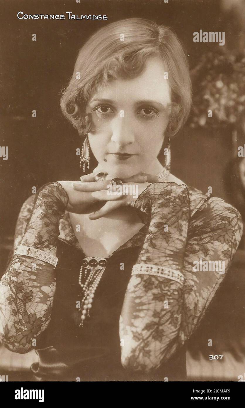 Portrait of Constance Talmadge 002 - Silent Hollywood era Stock Photo ...