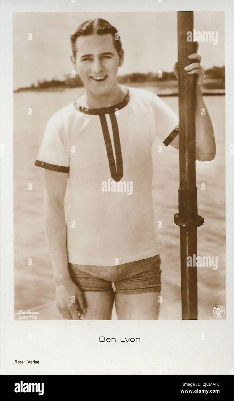 Portrait of Ben Lyon 003 - Silent Hollywood era Stock Photo - Alamy