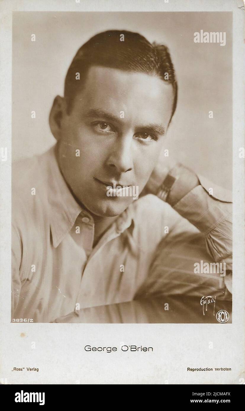 Portrait of George O'Brien, - Silent Hollywood era Stock Photo - Alamy