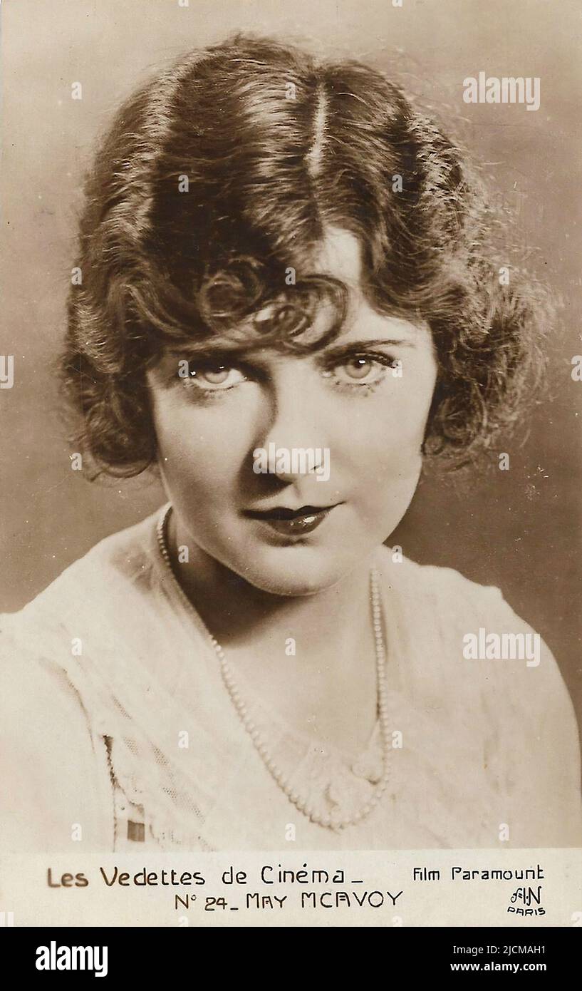 Portrait of May McAvoy - Silent Hollywood era Stock Photo - Alamy