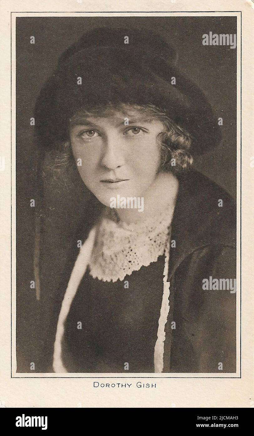 Portrait of Dorothy Gish 002 - Silent Hollywood era Stock Photo - Alamy