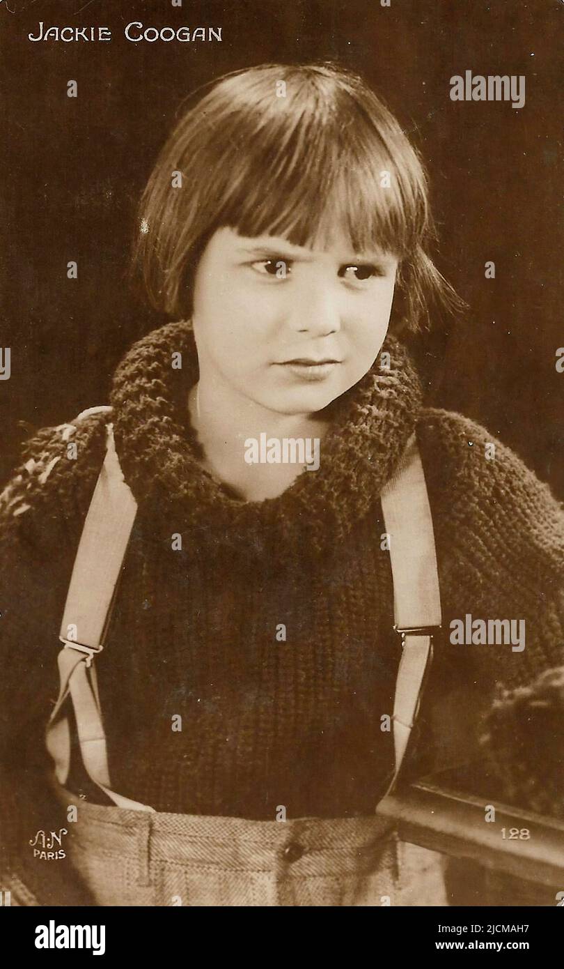 Portrait of Jackie Coogan 002 - Silent Hollywood era Stock Photo - Alamy