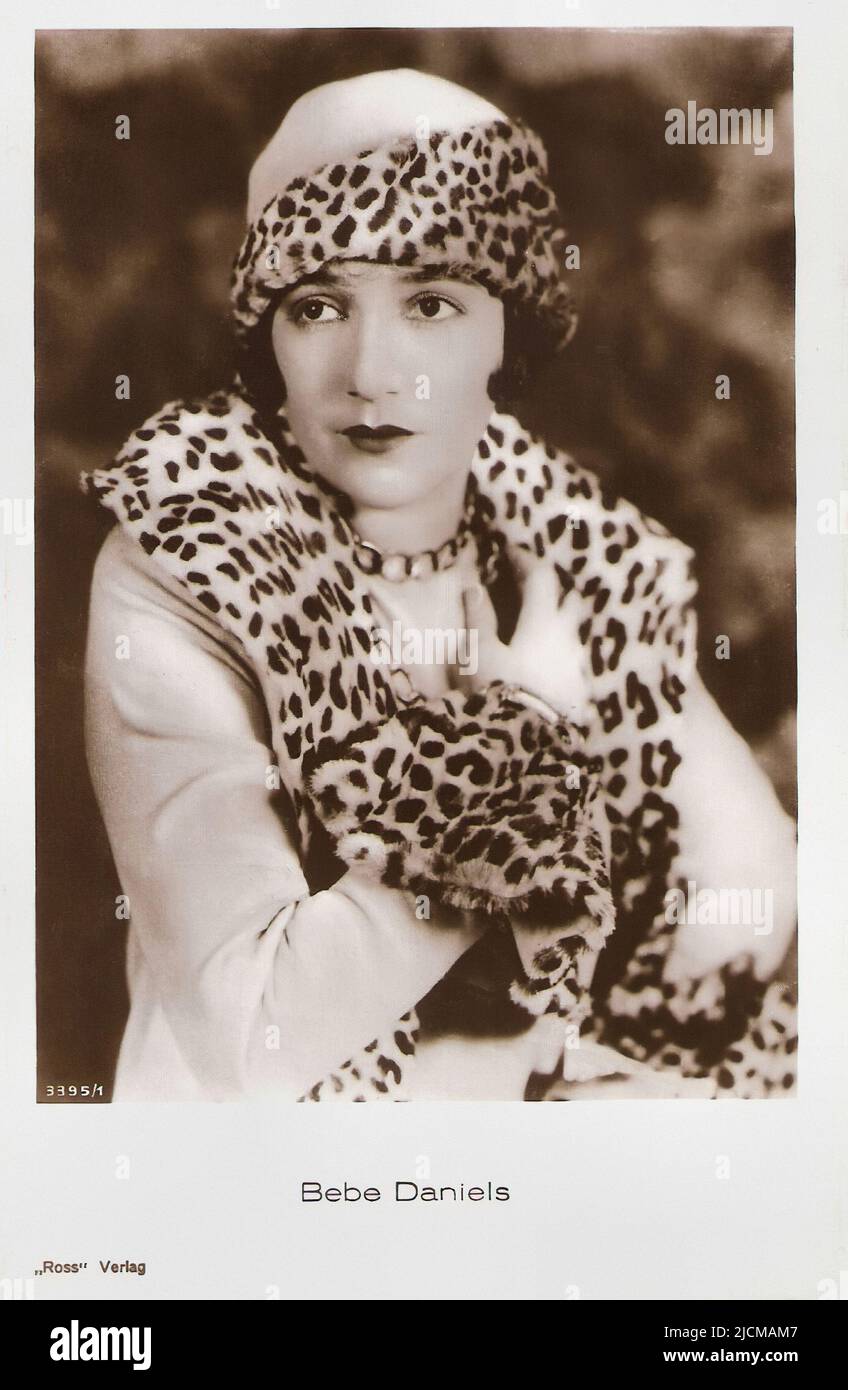 Portrait of Bebe Daniels 004 - Silent Hollywood era Stock Photo - Alamy